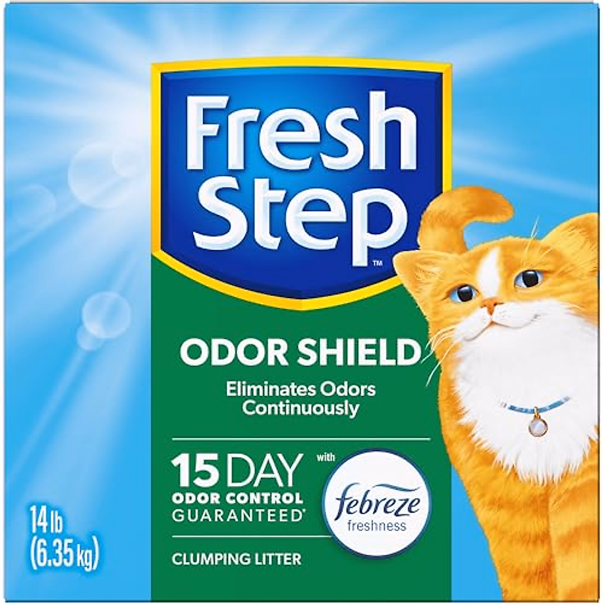 Fresh Step Odor Shield Clumping Litter With Febreze Freshness, 14 lb. Box