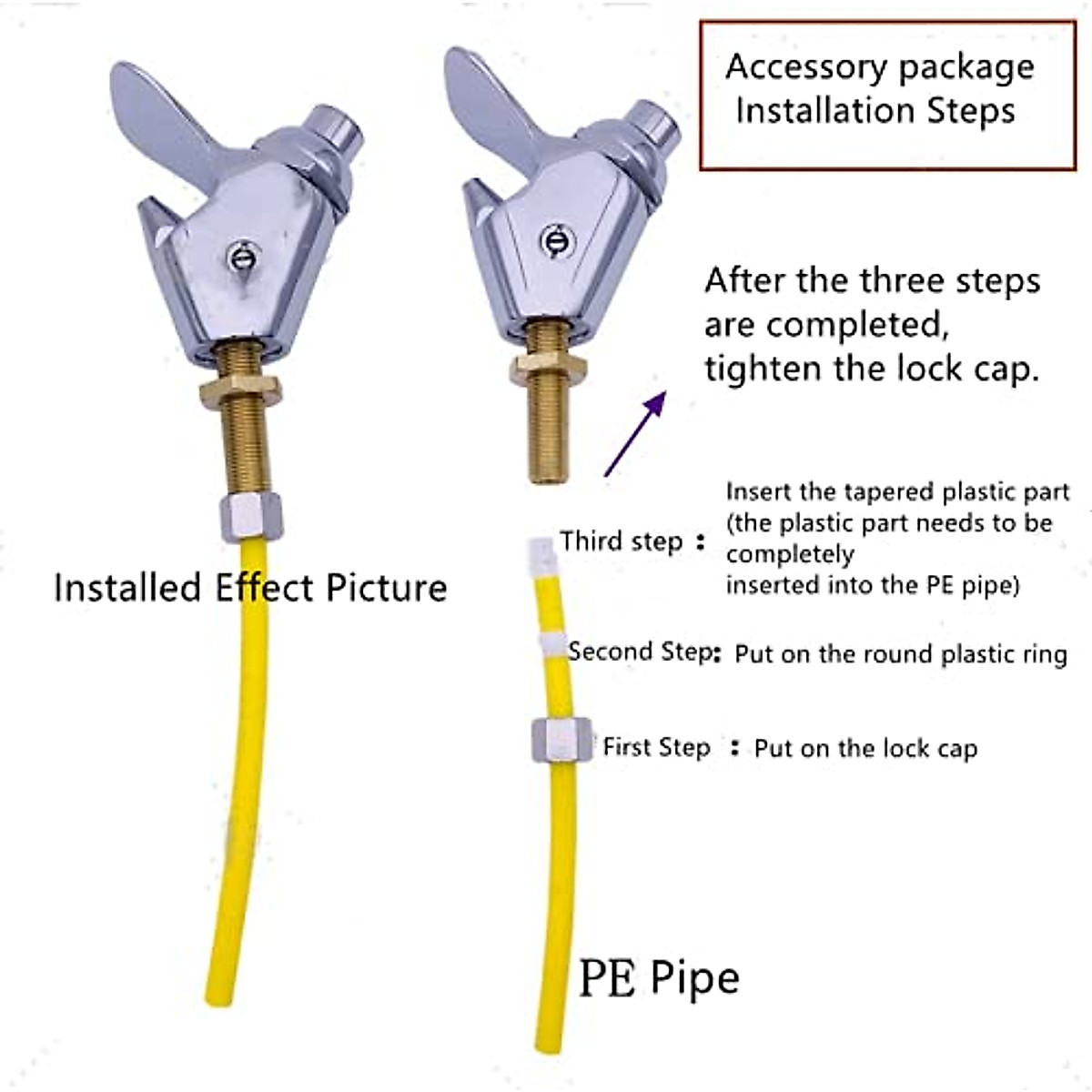 HONGBEC Drinking Fountain Bubbler Faucet Drinking Water Faucet in Chrome,100% Lead-Free Solid Brass Water Filter Faucet Outdoor Drinking Tap