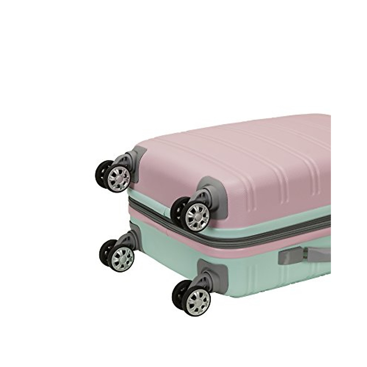 Rockland Melbourne Hardside Expandable Spinner Wheel Luggage, Mint, 2-Piece Set (20/28)