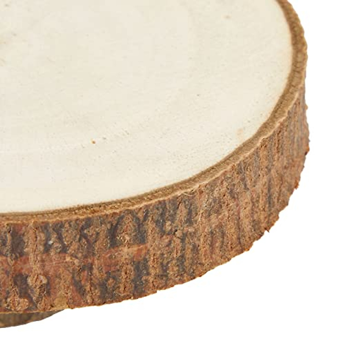 6 Pack Natural Wood Slice Cake Stand for Appetizers, Individual Mini Cupcake Holders, Rustic Style Cupcake Stand (3.5 x 1.5 in)