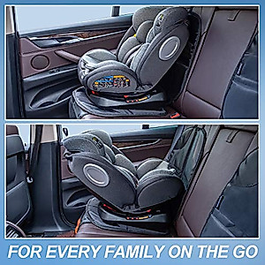 Innokids Car Seat Protector for Child Car Seat, Waterproof Seat Protector with Thick Padding Protects Automotive Vehicle Leather or Cloth Upholstery (1 Pack)