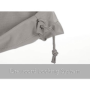 Covermates Grill Cover - Heavy-Duty Polyester, Weather Resistant, Drawcord Hem, Grill and Heating-Ripstop Grey