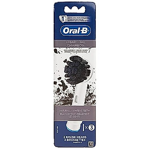 Oral-B Charcoal Electric Toothbrush Replacement Brush Heads Refill, 3 Count