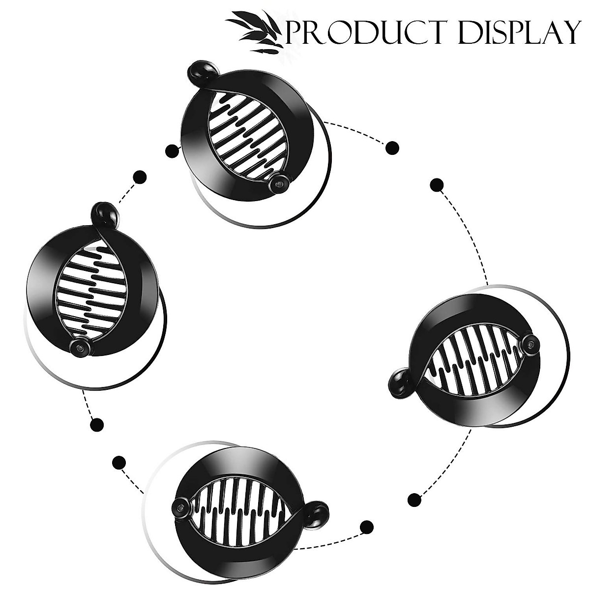 6 Pieces Banana Hair Clips Banana Hair Combs Fishtail Hair Clip Combs Resin Banana Fish Grips for Women Girl Hair Accessories (2.5 Inch, Color 2)