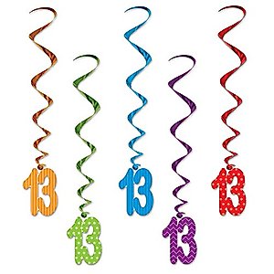 Beistle 13" Whirls, Multicolor