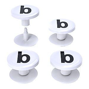 4-Pack Replacement Buttons with B for Bogg Bag Handle Strap. Compatible with Bogg Bag Beach Tote Handles. Fix Your Bogg Bag Handle Quickly and Easily with Replacement Rivets