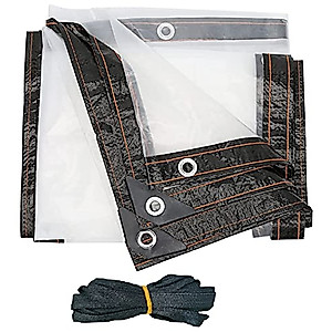 Abrotain Plastic Sofa Couch Cover 8'x11'6" Lawn Patio Furniture Cover , 3-Seater Outdoor Sofa Cover , Prevent Wind Rain and Snow Protector Cover with Rope for Outdoor Indoor Against CAT/Dog Clawing