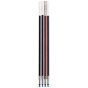 PILOT Dr. Grip 4+1 Multi-Function Ballpoint Ink Refills, Fine Point, Black/Red/Blue/Green Inks, Assorted Colors,4 Count (Pack of 1) (77154)