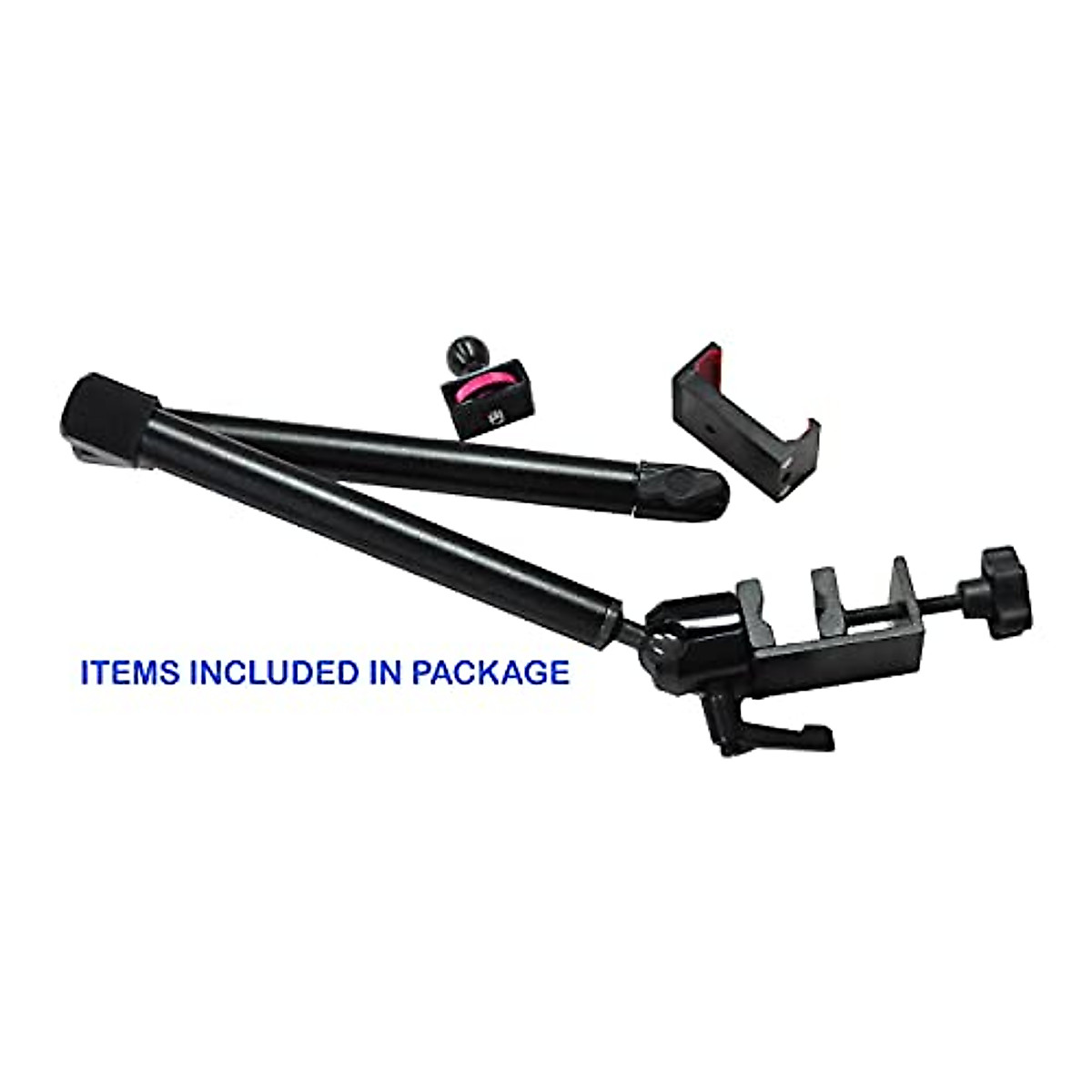 Arkscan MCM5 Tabletop Photography Videography Live Stream Zoom Meeting Classroom Table clamp Mount with ¼-20 mounting Bolt for iPhone Android Smartphone, and Nikon Sony Canon Camera & Camcorder