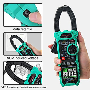 Labloot Ecofive MS213 1000A True RMS AC/DC Voltage Current Diode Capacitance Frequency Temperature NCV VFC Clamp Meter