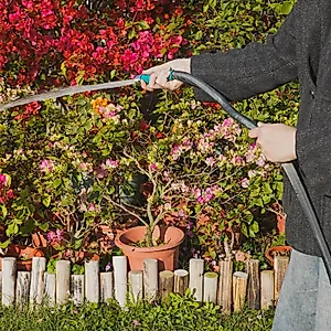 LINEX Garden Hose 50ft Flexible Water Hose, Heavy Duty, Lightweight and Kink-Free Garden Hoses with Aluminum Fittings