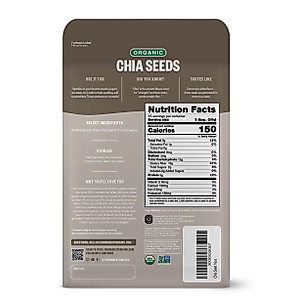 FGO Organic Chia Seeds, Sourced from Paraguay, 16oz, Packaging May Vary (Pack of 1)