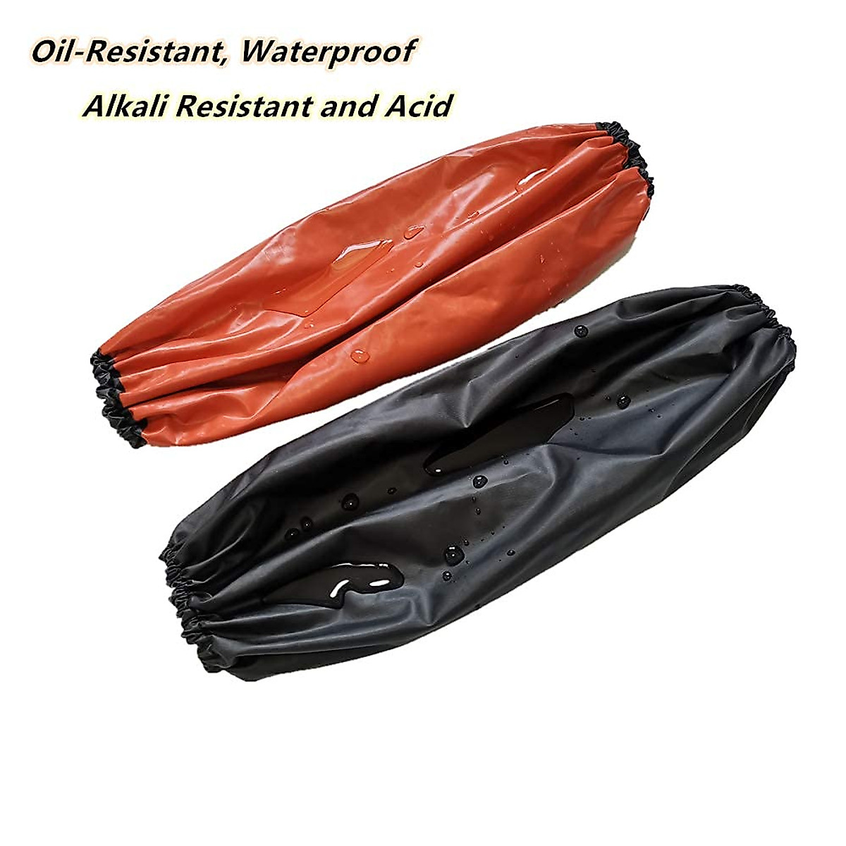 Waterproof Arm Sleeves Covers, PVC Arm Protector, Oilproof Oversleeves Protection, Forearm Protector for Cleaning Fish, Car Washing, Painting, Dish Washing, Cooking, Butcher and Dog Grooming