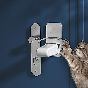 Mr Chen Door Knob Child Proof, 3PCS Updat Child Door Locks to Prevent Children from Opening The Door. Ddoor Handle Baby Proof, Baby Door Lock(White, 3 Packs)