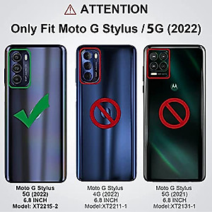 LeYi for Moto G Stylus 5G 2022 Phone Case: Motorola G Stylus 5G 2022 Case with [2 x Tempered Glass Screen Protector], Full-Body Shockproof Soft Silicone Phone Case for Moto G Stylus 5G 2022, Clear