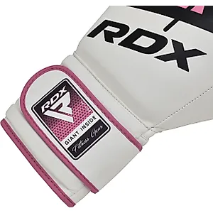 RDX Women Boxing Gloves for Training Muay Thai Maya Hide Leather Ladies Mitts for Fighting, Kickboxing, Sparring EGO Glove for Punch Bag, Focus Pads and Double End Ball Punching