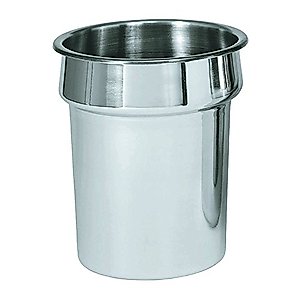 Update International IS-40 Stainless Steel Inset Pan, 4 Qt, 202 Stainless Steel