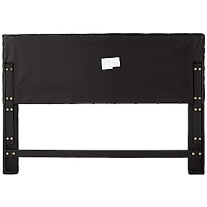 Chic Home Rivka Headboard Velvet Upholstered Diamond Button Tufted Modern Transitional, King, Black