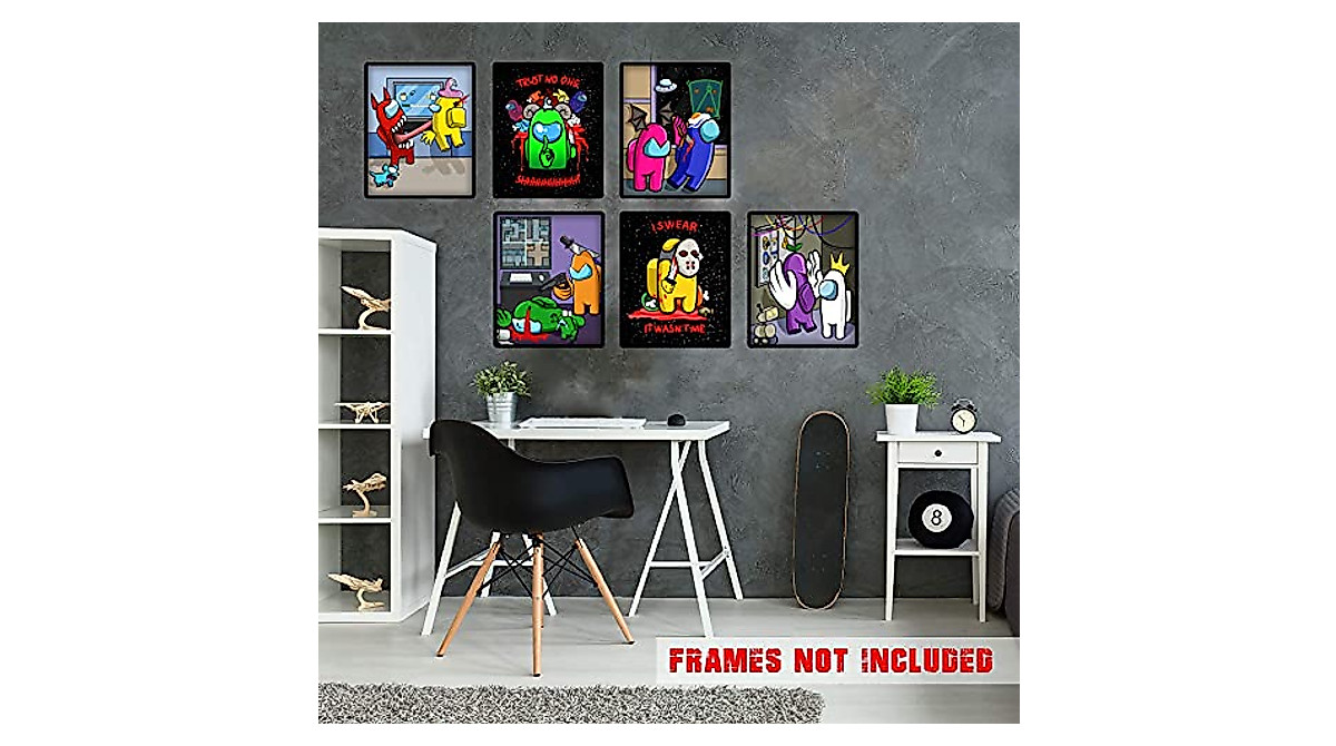 Among Us Posters for Boys Room Decor | Gaming Wall Art Set