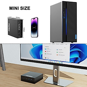 [Dual 2.5GbE NIC] Mini PC, Intel N5105(up to 2.9GHz) 16GB DDR4 RAM 256GB SSD Mini Desktop Computers, Office Mini PC Support 4K Triple Display, 6X USB, WiFi5, AZ51 Micro PC