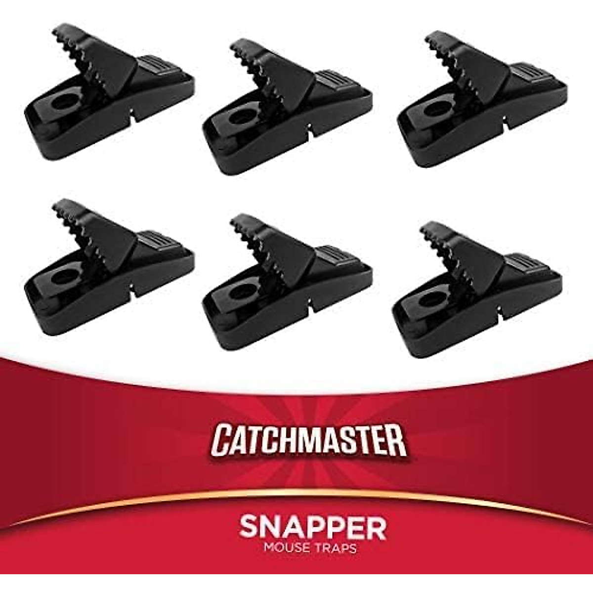 Catchmaster Snapper Mouse Traps 24-Pk, Mouse Traps Indoor for Home, Reusable Rodent Killer for House, Outdoor Critter Catcher, Eco Friendly Pest Control for Garage, Basement, & Kitchen