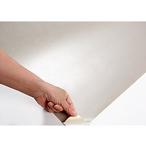 ROSEROSA Peel and Stick PVC Dotted Flower Self-Adhesive Covering Countertop Backsplash Gray Pearl (MG5165-2 : 2.00 Feet X 6.56 Feet)