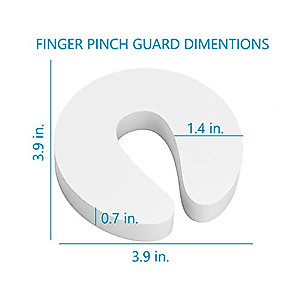 Door Pinch Guard and Door Slam Stopper 6pk. Use Safety Door Guard Made of Soft Foam to Keep Door Open. Serves As a Door Protector for Kids by Arcleer