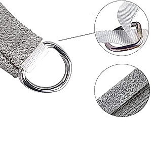 KOOL KOI SHADE Right Triangle 12' x 12' x 17' Grey Sun Shade Sail Patio Garden Outdoor Cover Breathable UV Proctection - Custom