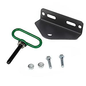 Heavy Duty Universal Zero Turn Mower Trailer Hitch with Bolts and Strong Magnet Trailer Gate Pin -1/2'' Trailer Hitch Mount Black
