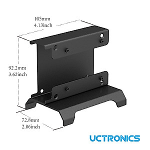 UCTRONICS for Raspberry Pi SSD Case, Pi NAS Metal Vertical Stand for Dual 2.5” SSDs and Pi 5, 4, 3B/3B+ and Other B Models