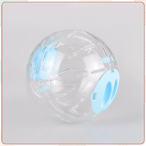 Andiker Hamster Ball, 5.52in Transparent Hamster Running Ball with Breathable Holes Easy to Install Hamster Exercise Ball for Small Animals to Keep Fit or Do More Sports Hamster Wheels