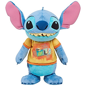 Just Play Disney Dancing & Grooving Stitch Plush with Sounds, Disney Lilo & Stitch, Kids Toys for Ages 3 Up