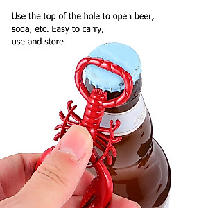 Hemoton 2pcs Keychain Beer Bottle Opener Lobster Bottle Opener Beer Cap Opener Wine Opener Beverage Opener Party Favor Gift for Summer Party Beer Enthusiast
