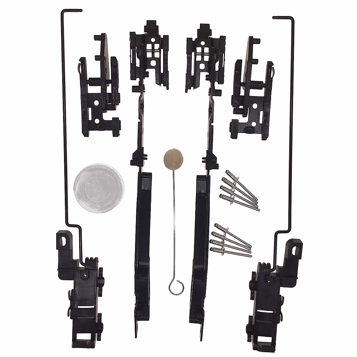 02ESR1201ABK Sunroof Track Assembly Compatible with Ford 2000-2014 F150 2005-2016 F250 F350 F450 2000-2017 Expedition Lincoln Navigator Mark LT Sunroof Track Repair Kit