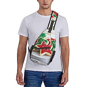 UNIOND plate of cookies Printed Sling Bag Adjustable Cross Chest Bag Shoulder Backpack for Outdoor Travel