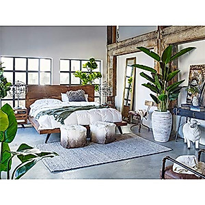 Moe's Home Collection Madagascar Acacia Wood Nightstand, Natural, 21.5"" h x 21.5"" w x 16"" d