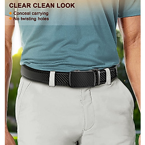 BULLIANT Belt Buckles for Mens Ratchet Belts Width 1 3/8(Black,1 3/8" Belt Width Buckle)