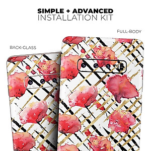 DesignSkinz Karamfila Watercolo Poppies V25 Protective Vinyl Decal Wrap Skin Cover Compatible with The Samsung Galaxy S20 (Screen Trim & Back Glass Skin)