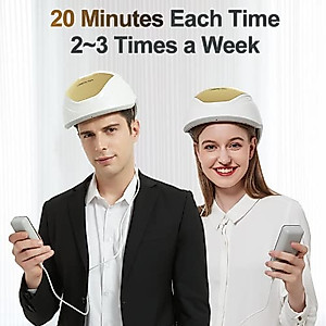 LESCOLTON Hair Growth System, FDA Cleared, 80 Laser Diodes Rechargeable Red Light Therapy Cap & Helmet Hair Regrowth and Hair Loss Treatment Device For Thinning Hair (2nd Generation)