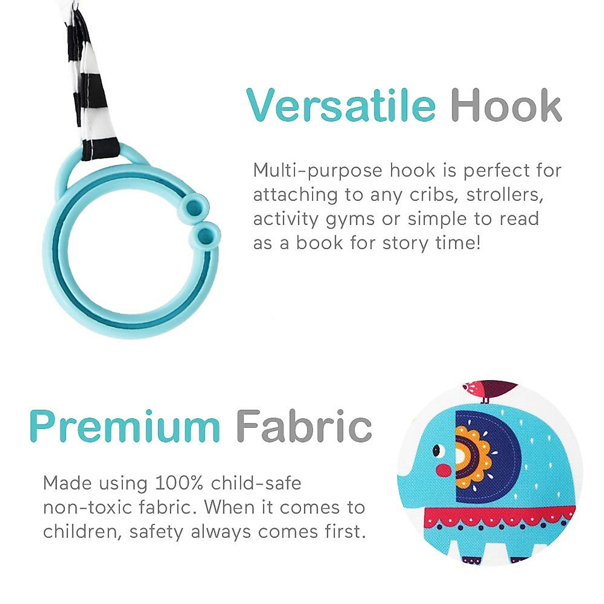 Urban Kiddy Early Learning Bundle | Baby's My First Family Album, Soft Alphabet Flash Cards, Photo Cloth Book and Animal Cloth Cards Gift Set for Infants Toddler & Kids