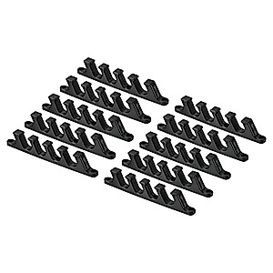 PATIKIL Chaise Adjustment Bracket, 10 Pack 5 Position Lawn Furniture Multi Position Back Support Adjuster for Outdoor Lounge Patio, Black
