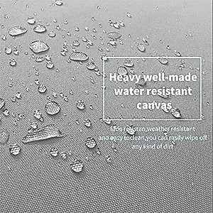 Cinnamonee Patio Cushion Cover Outdoor Seat Chair Covers Water Repellent Slipcovers Indoor Square Slip Covers with Zipper for Sofa Couch (Grey, 18x16x4), 2 Count (Pack of 1)