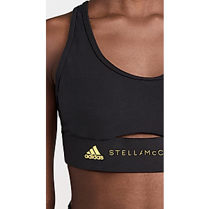 adidas by Stella McCartney Women's TrueStrength Yoga Medium Support Bra, Black, XS