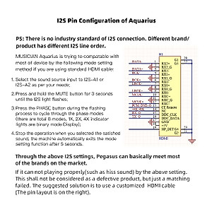 Musician Aquarius R2R DAC HiFi Mid-Range Decoder Balanced DAC USB/Opt/Coax/2 x IIS/AES Input RCA/XLR Output Home Audio Desktop DAC (Black)