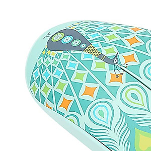 Wireless Gaming Mouse, 2.4GHz 3 Smart Power Saving Modes Mouse,Portable Peacock Pattern Ergonomic 1500DPI Wireless Mouse