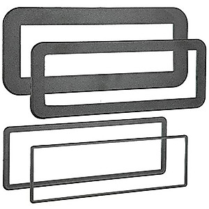 Metra 89-30-0900 Din Trim Rings, 4 Pack & SCOSCHE Universal DIN Trim Ring 3/4 Border