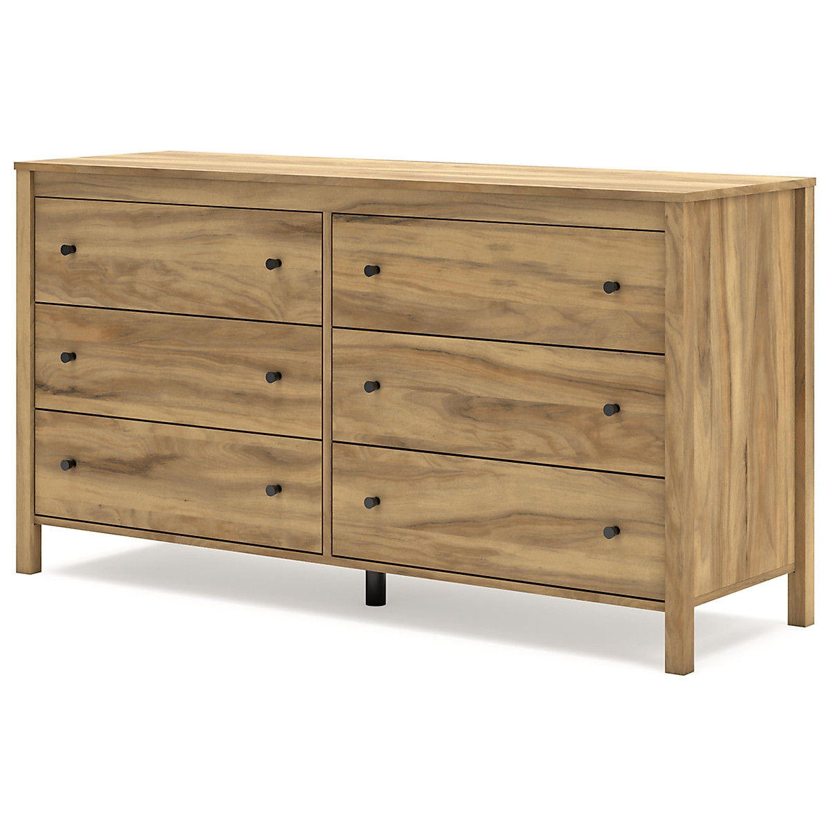 Signature Design by Ashley Hallityn Coastal 6-Drawer Dresser with Safety Stop and Scalloped Design, White
