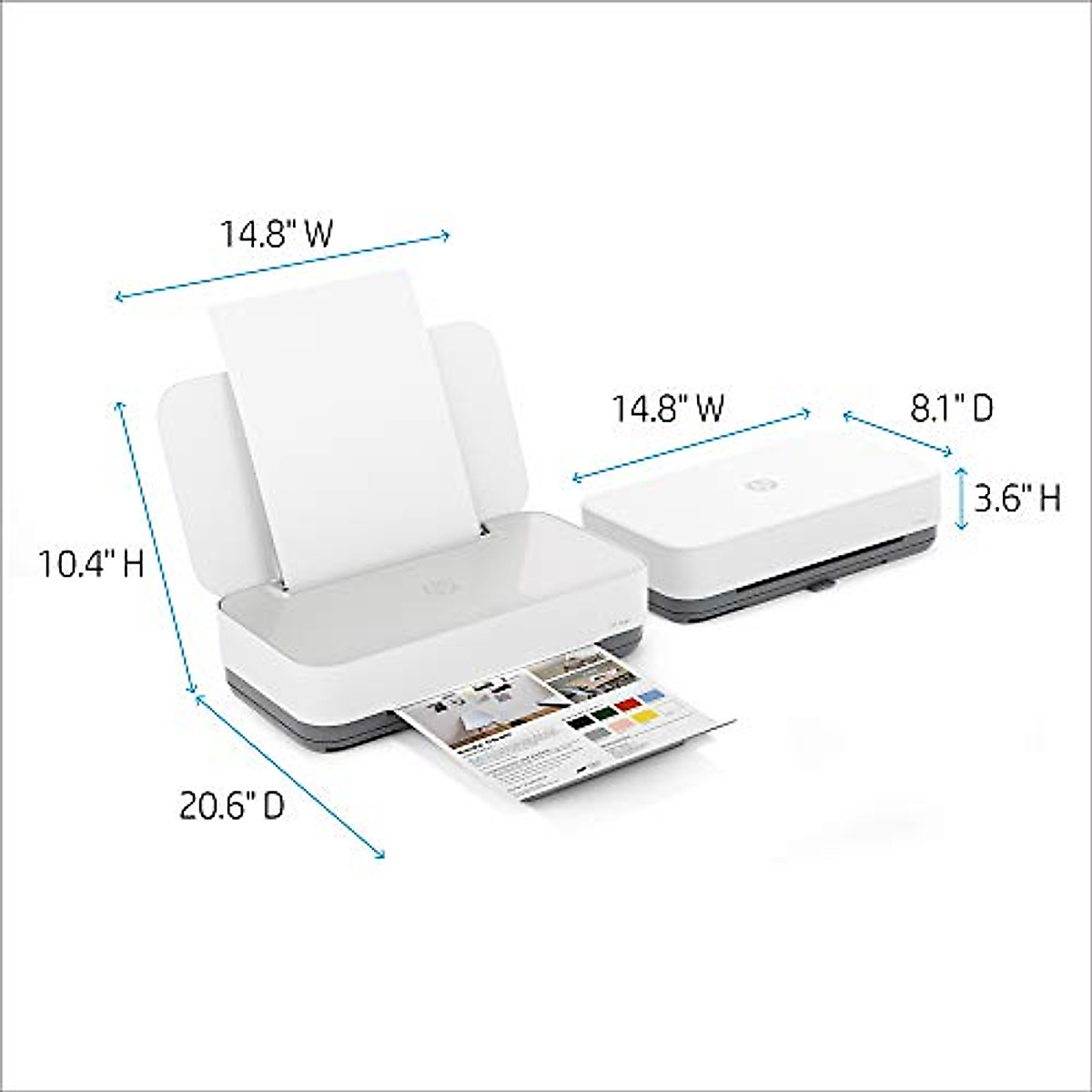 HP Tango Smart Wireless Printer – Mobile Remote Print, Scan, Copy, HP Instant Ink, Works with Alexa(2RY54A),White