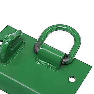 osemar Tractor Bucket Hooks Bolt On Grab Hooks and D Ring Compatible With John Deere 1025R 2032R 3320 2520 Compact Tractor