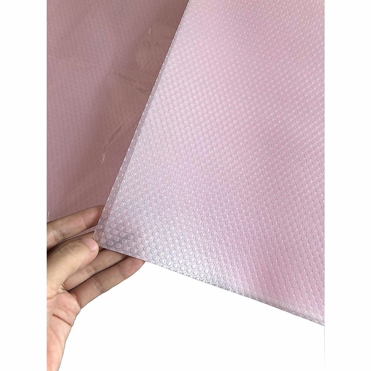 E-lishine Multifunctional Refrigerator Pads Non-Slip Moisture Absorption Pad Washable Can Be Cut Refrigerator Mats,Set of 4 (Sakura Pink)